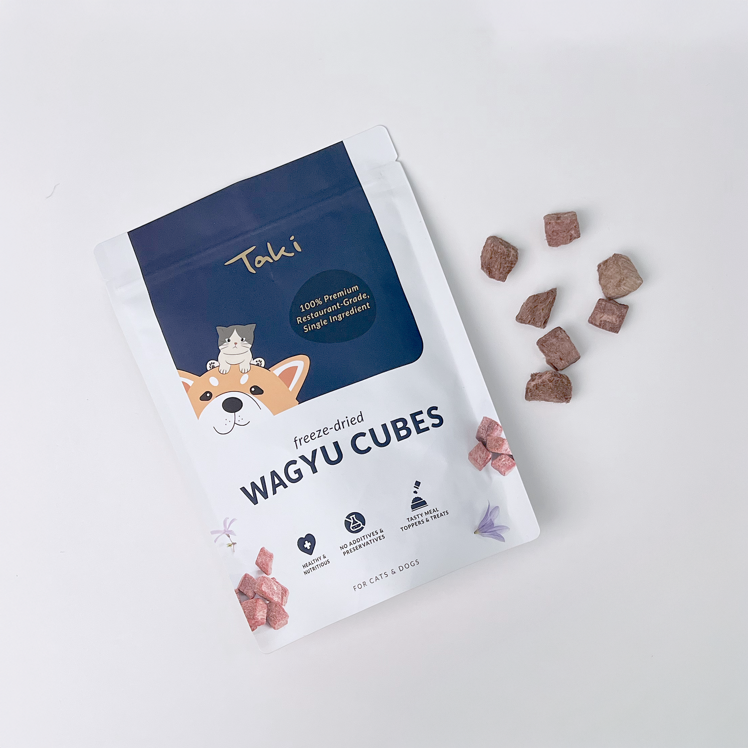 Wagyu Cubes 50g Freeze-dried Treats | Healthy Dog Treats